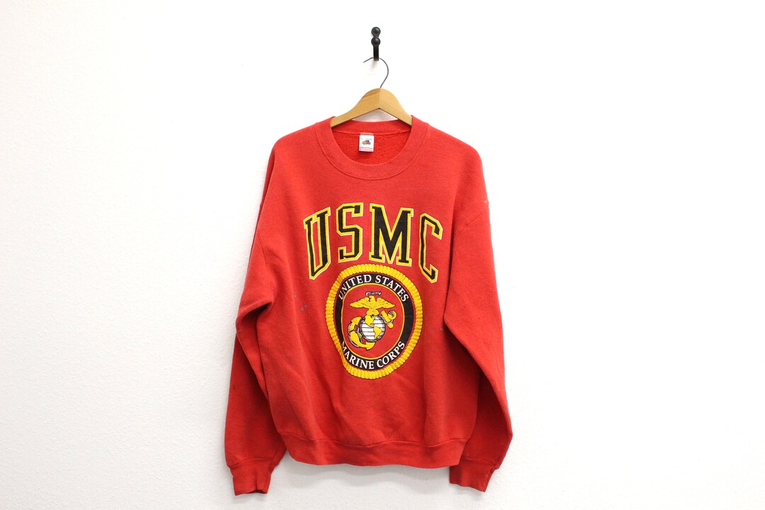 Vintage United States Marine Corps USMC Sweatshirt XL - Etsy