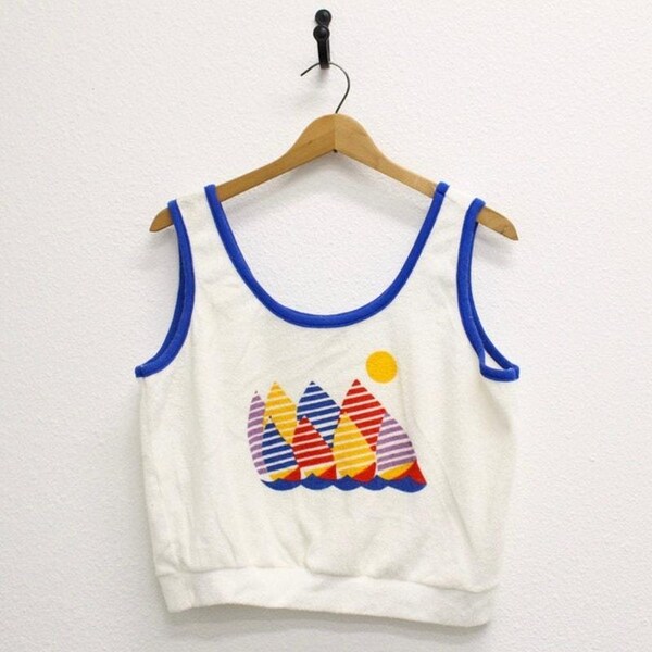 Terry Cloth Tank Top - Etsy