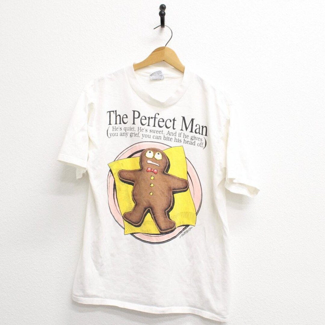 Vintage the Perfect Man Gingerbread Funny T Shirt Large - Etsy