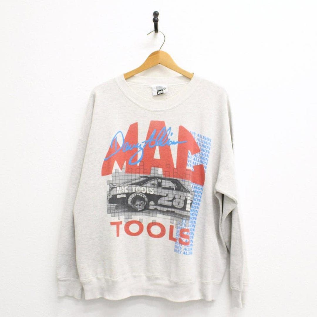 Vintage Davey Allison Mac Tools Race Car Driver Sweatshirt 2X XXL - Etsy