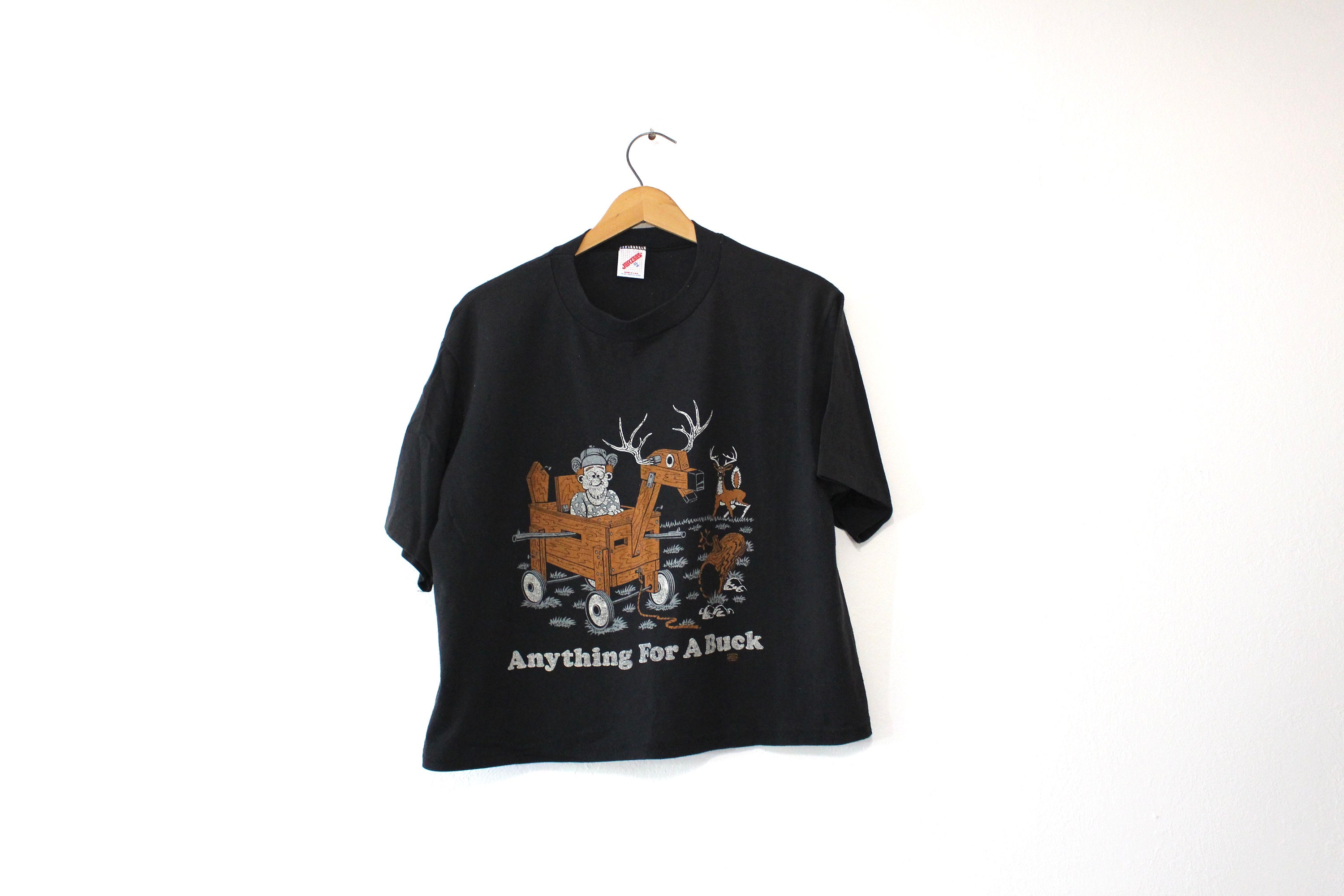 Vintage Anything For A Buck Hunting Crop Top XL | Etsy