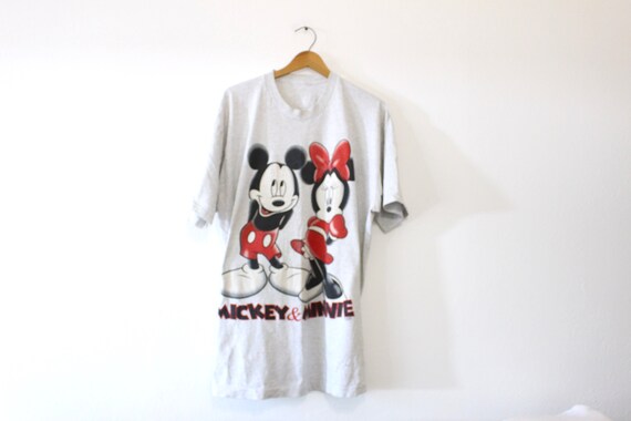 Vintage Walt Disney Mickey Minnie Mouse T Shirt 2X XXL - Gem