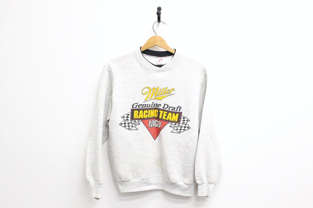 Vintage Miller Genuine Draft MGD Beer Racing Team Sweatshirt - Etsy