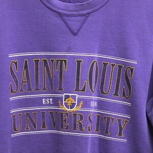 Vintage Saint Louis University SLU Billikens Sweatshirt Large - Etsy