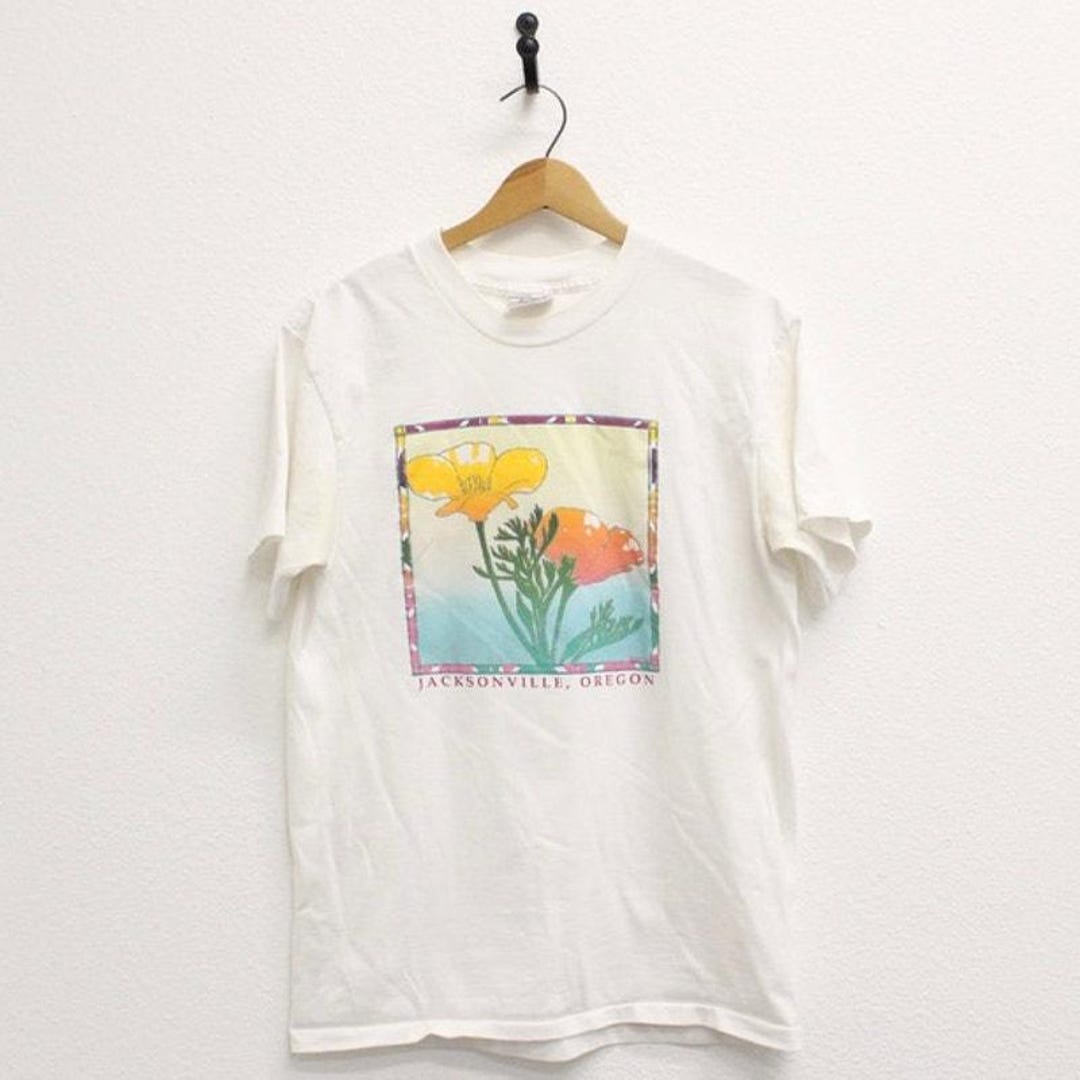 Vintage Jacksonville Oregon Poppy Flower T Shirt Large - Etsy
