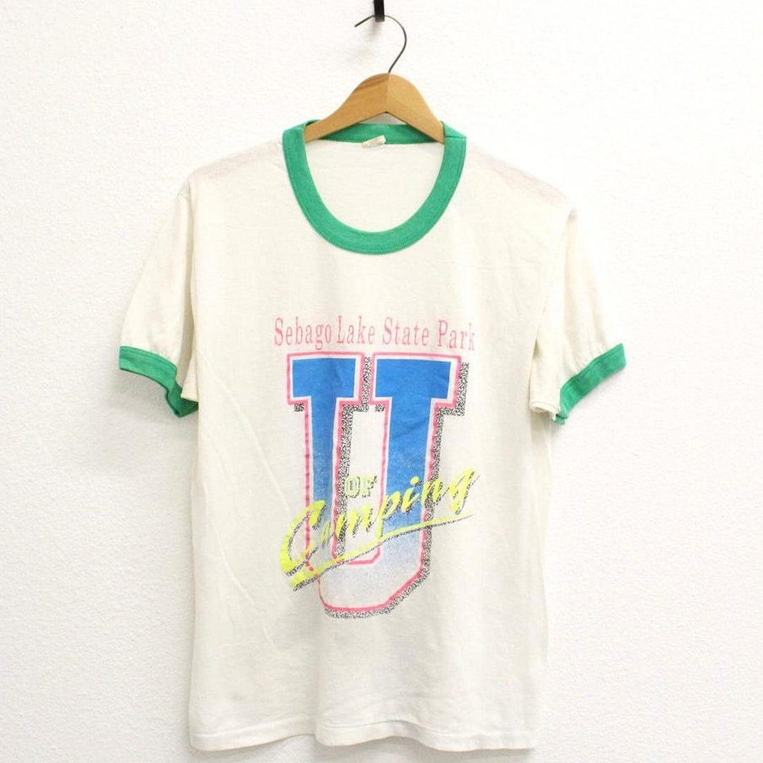 Vintage Sebago Lake State Park Camping Maine T Shirt Large - Etsy