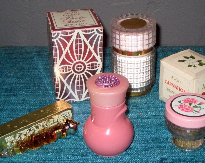 Vintage Avon Lot Perfume Powder Cream Sachet - Etsy Vintage Avon Lot Perfume Powder Cream Sachet - Etsy
