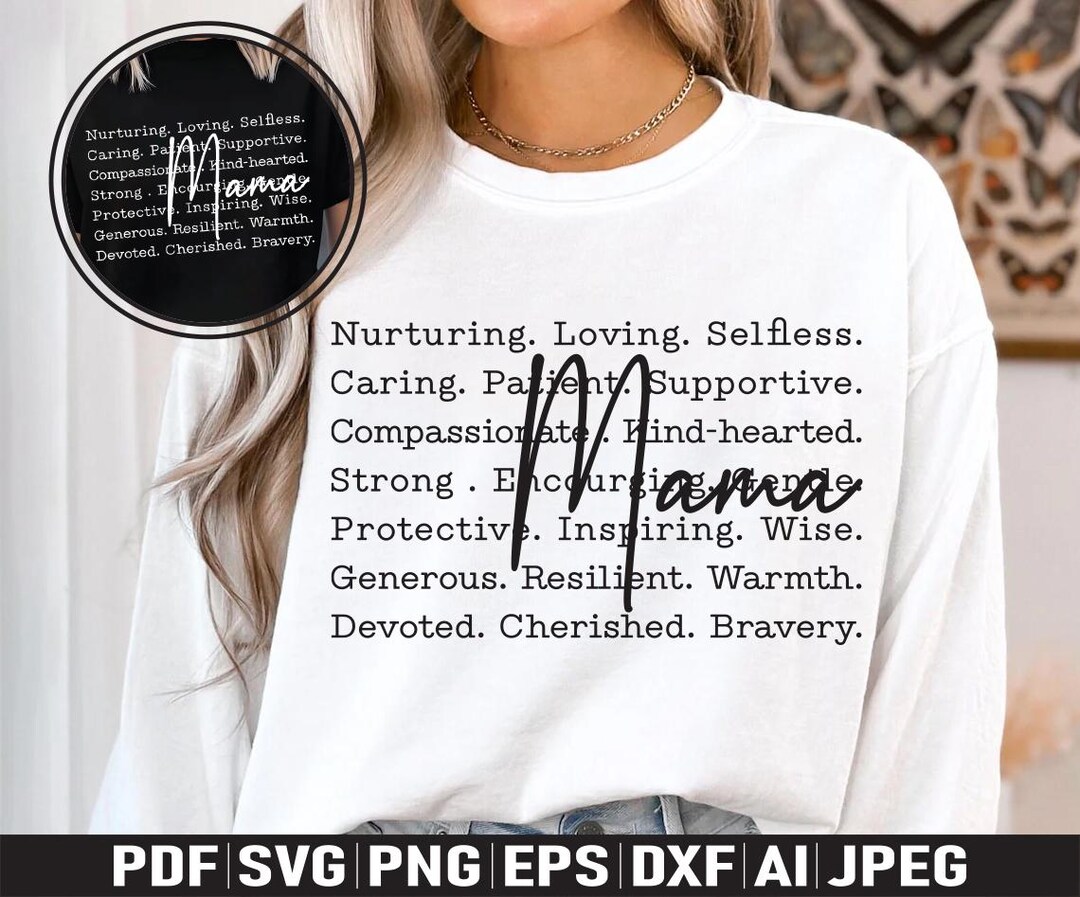 Mama Words Png Svg, Mama Tshirt Designs, Mama Sublimation Png, Gift for ...