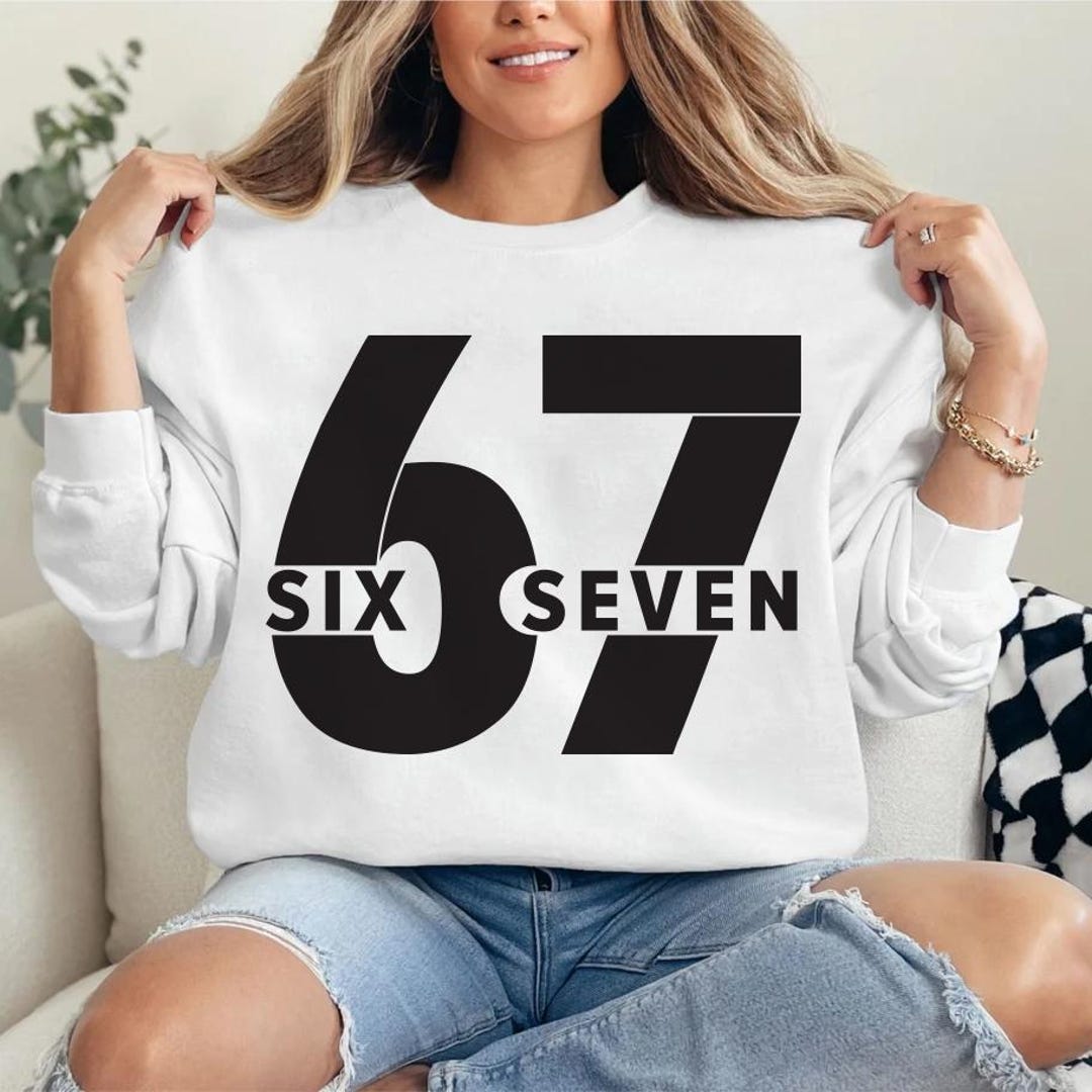 Six Seven 6 7 Svg Png, Six Seven Funny Meme Svg, Six Seven Birthday ...