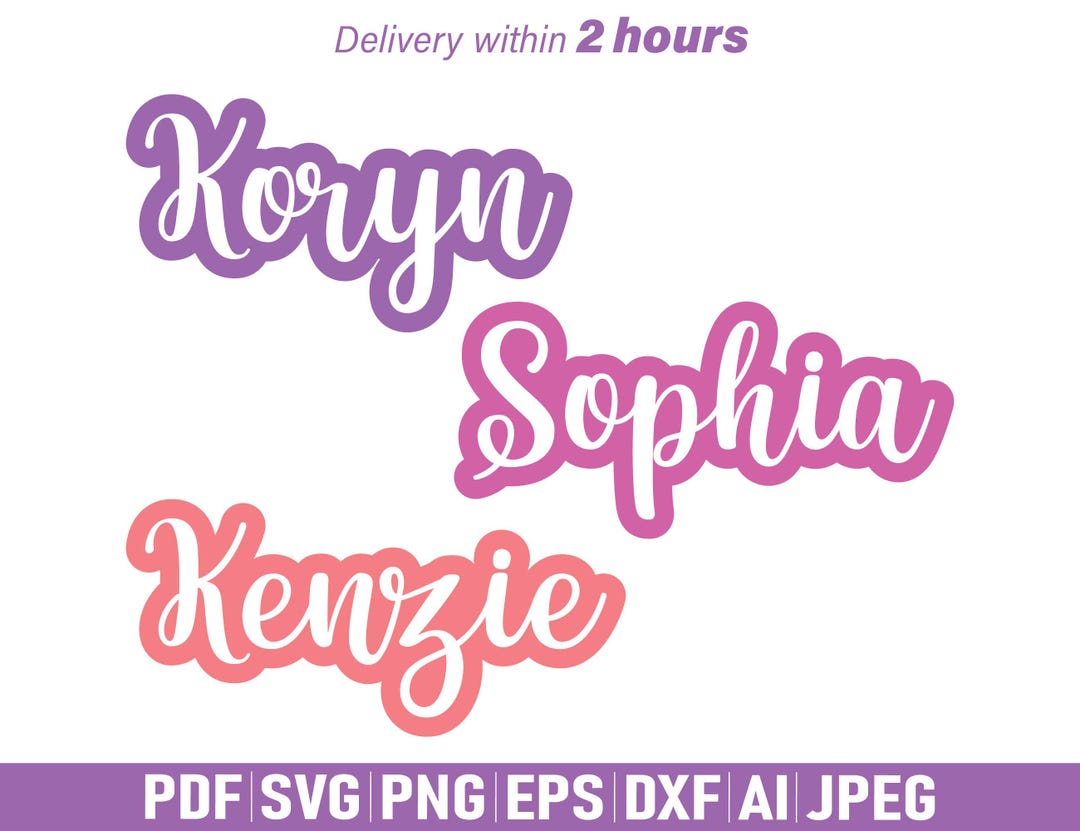 Custom Name Svg, Custom Name Png, Custom Name Calligraphy Svg ...
