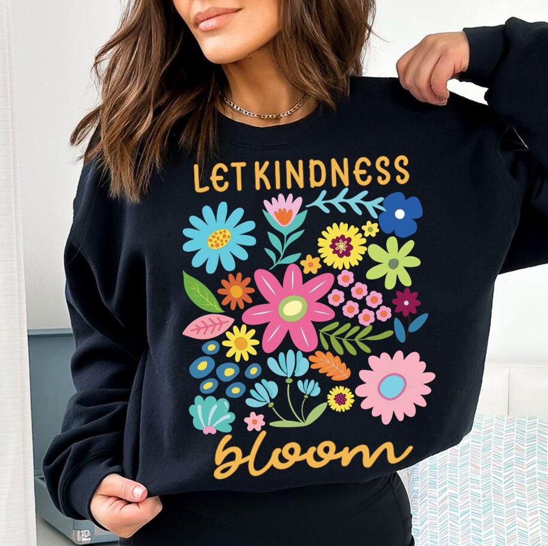 Let Kindness Bloom Svg Png, Boho Floral Png, Floral Png, Jesus ...