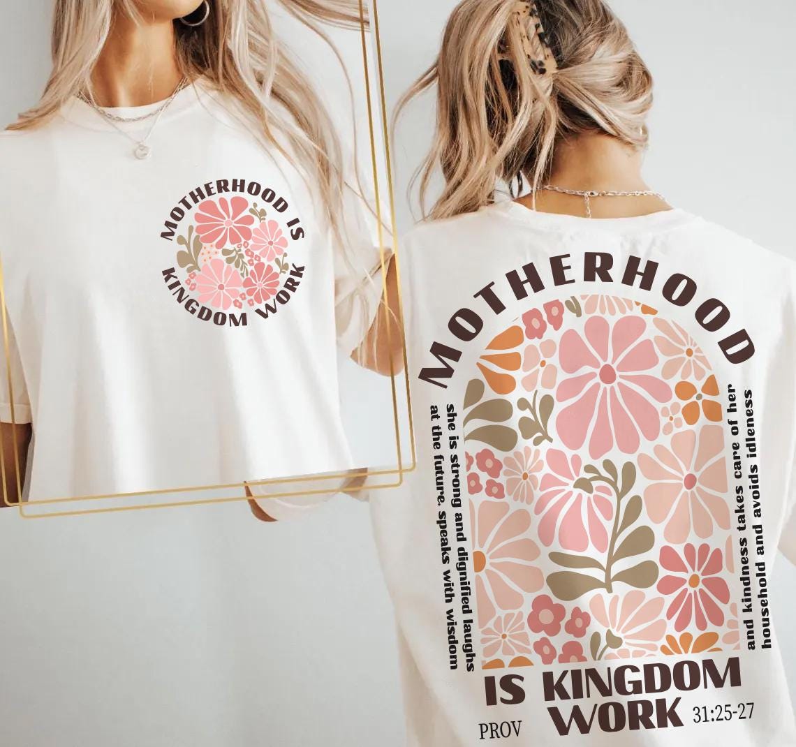 Motherhood is Kingdom Work Shirt Png Svg, Mother's Day Svg Cut File ...