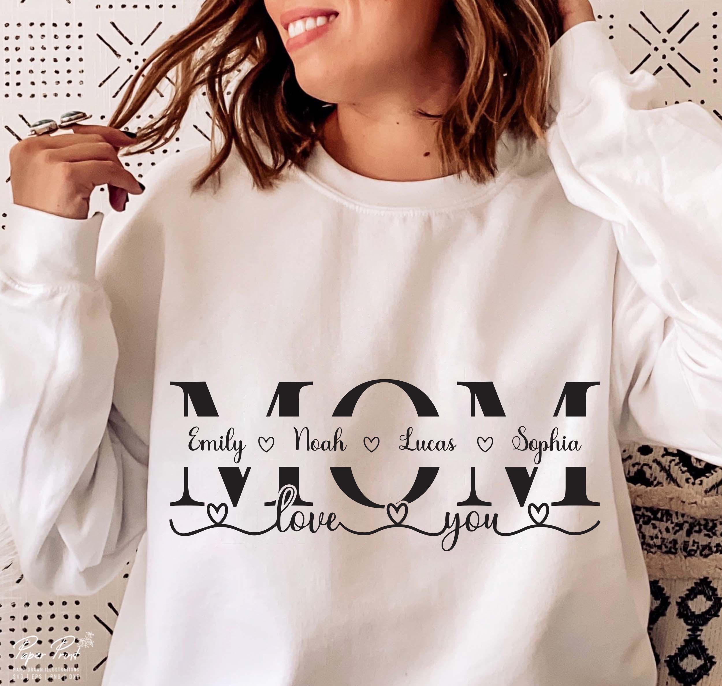 Mom SVG PNG, Mom Split Name Frame Svg, Mom Monogram Svg, Mom Shirt Png ...