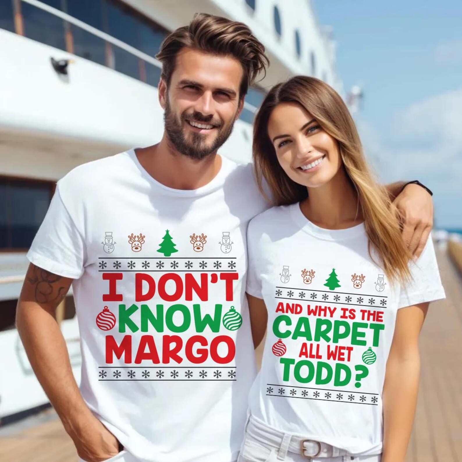 Todd and Margo Svg, Funny Matching Christmas Svg, Couple Christmas Png ...