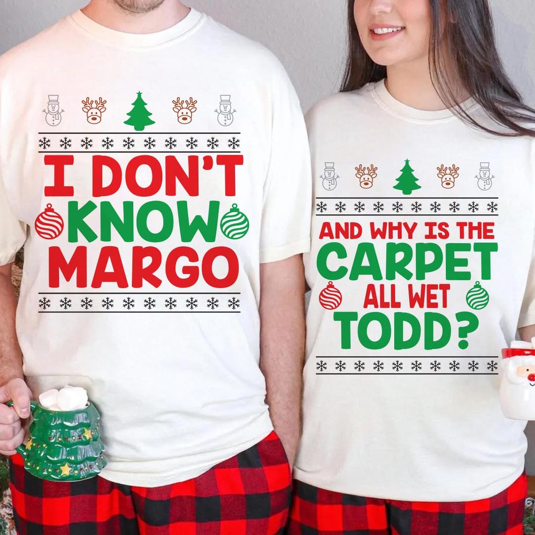 Todd and Margo Svg, Funny Matching Christmas Svg, Couple Christmas Png ...