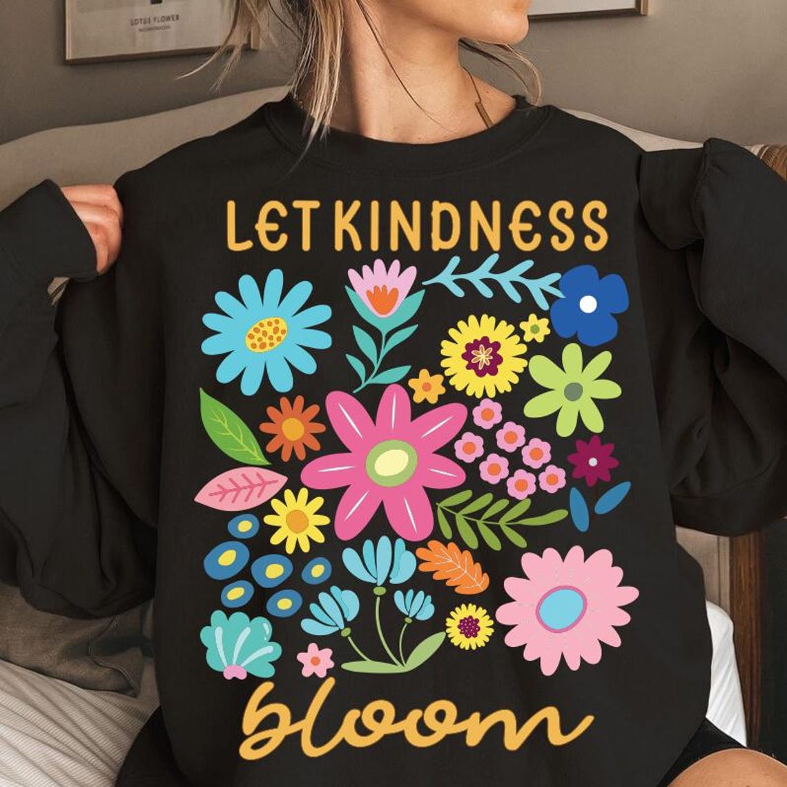 Let Kindness Bloom Svg Png, Boho Floral Png, Floral Png, Jesus ...
