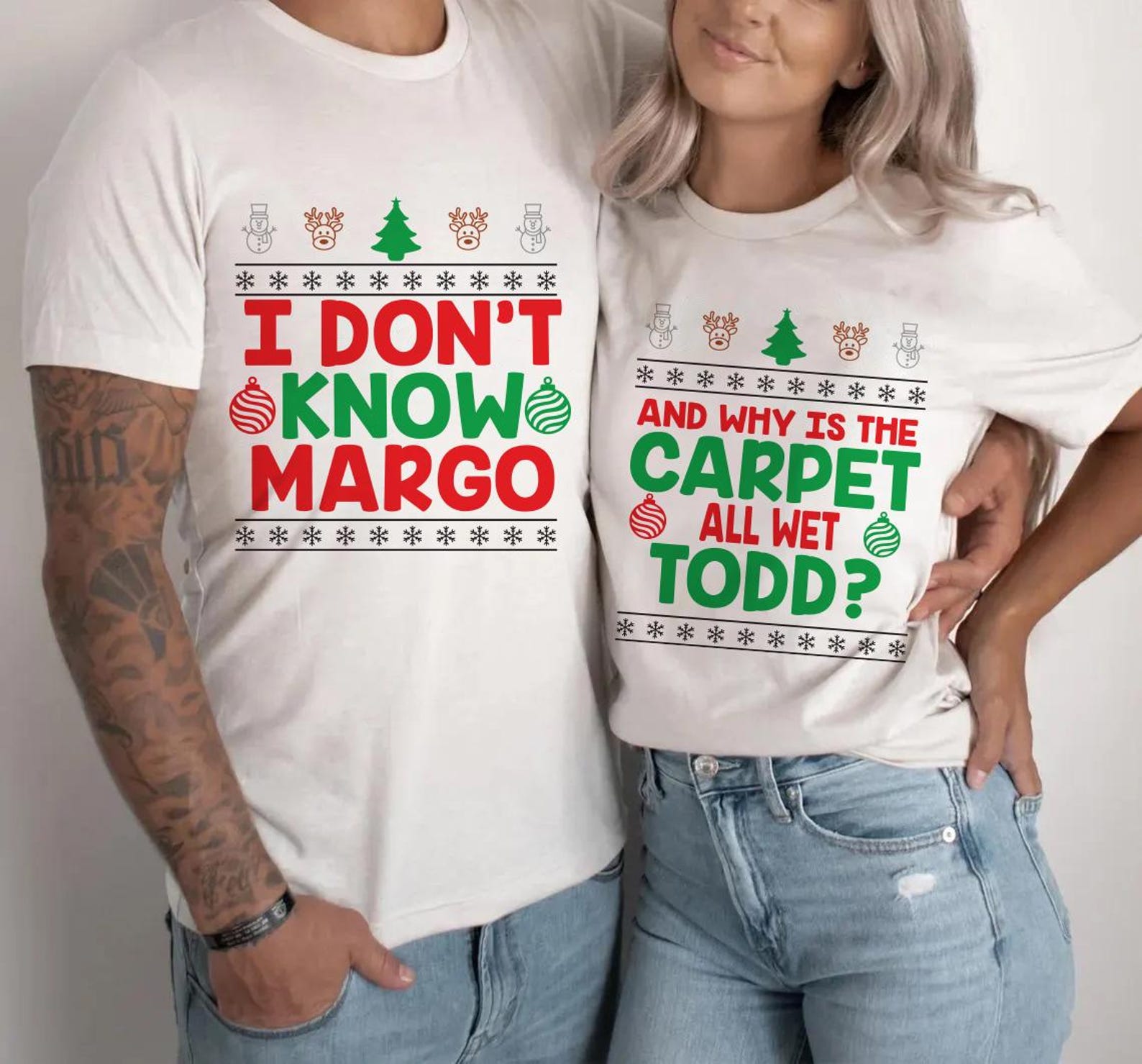 Todd and Margo Svg, Funny Matching Christmas Svg, Couple Christmas Png ...