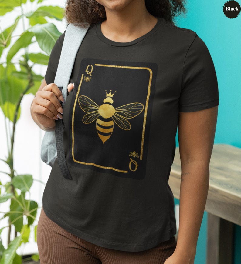 Queen Bee Shirt, Queen Playing Card T Shirt, Mother's Day Gift, Boss ...