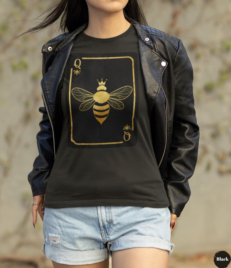 Queen Bee Shirt, Queen Playing Card T Shirt, Mother's Day Gift, Boss ...