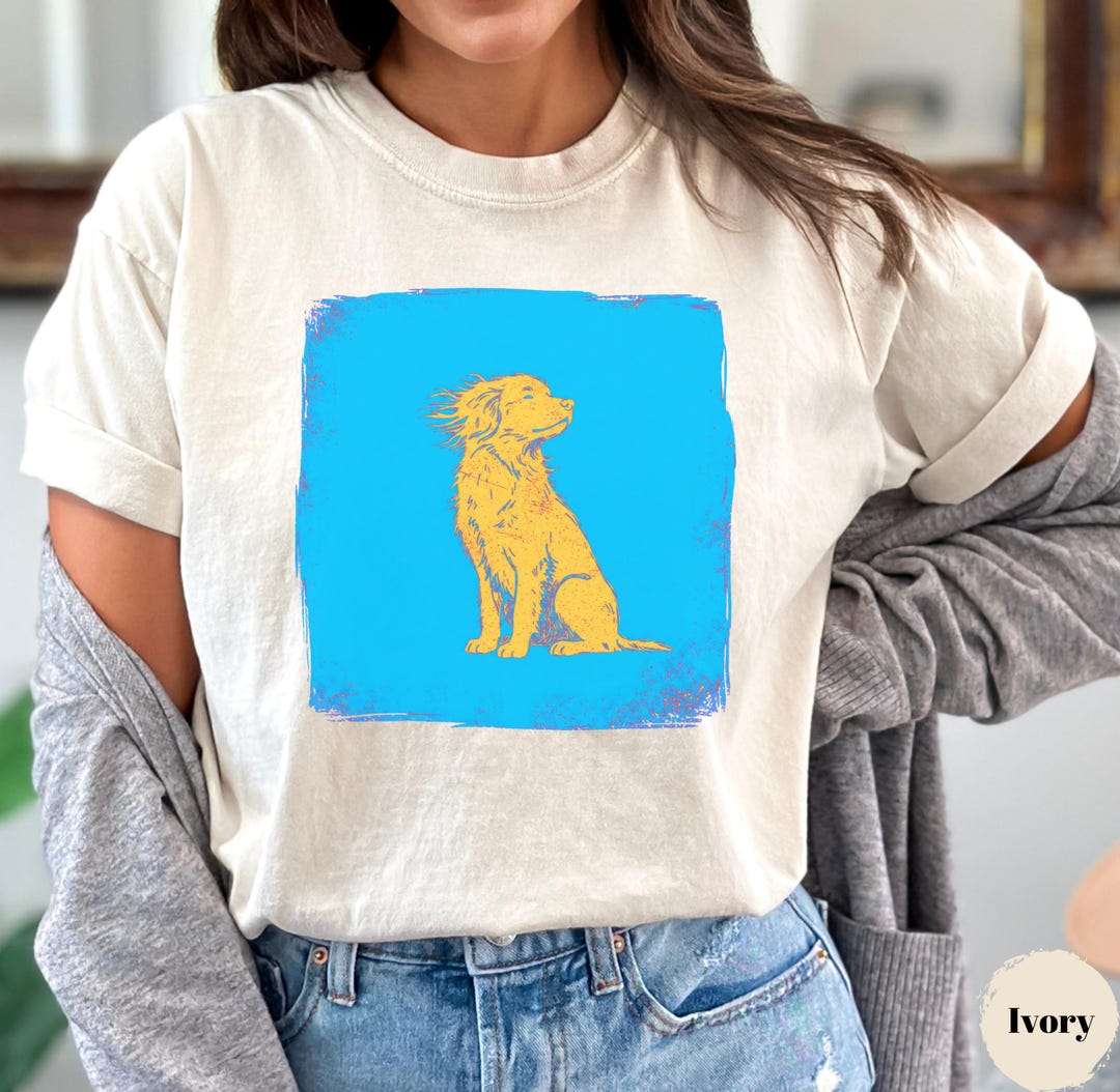 Happy Puppy Golden Retriever Shirt, Windy Puppy Gift for Dog Lover Gift ...