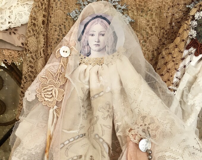 Romantic Angelic Christmas Decoration, Angelic Lace Ornament, Christmas ...