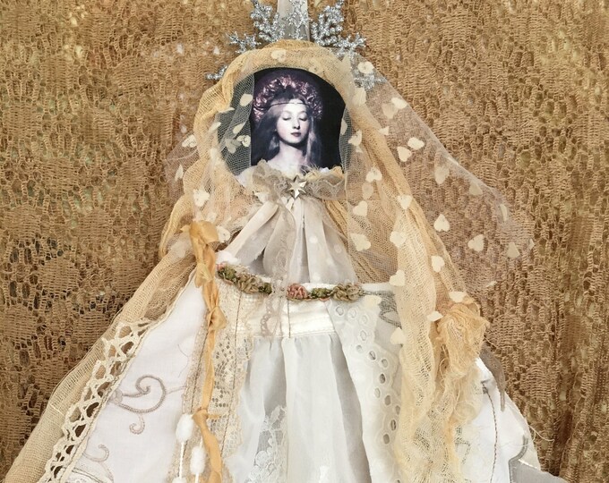 Romantic Angelic Christmas Decoration, Angelic Lace Ornament, Christmas ...