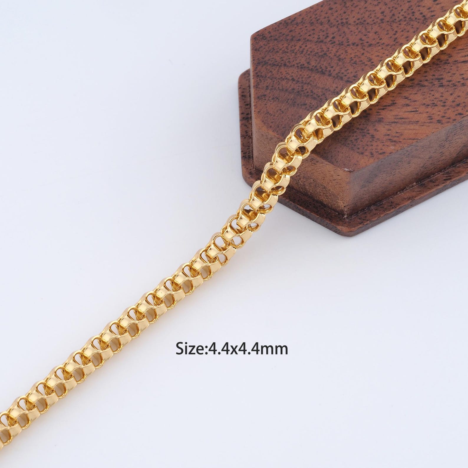 1 Meter 18K Gold Filled Box Chain,semi Finished Chain for Bracelet ...