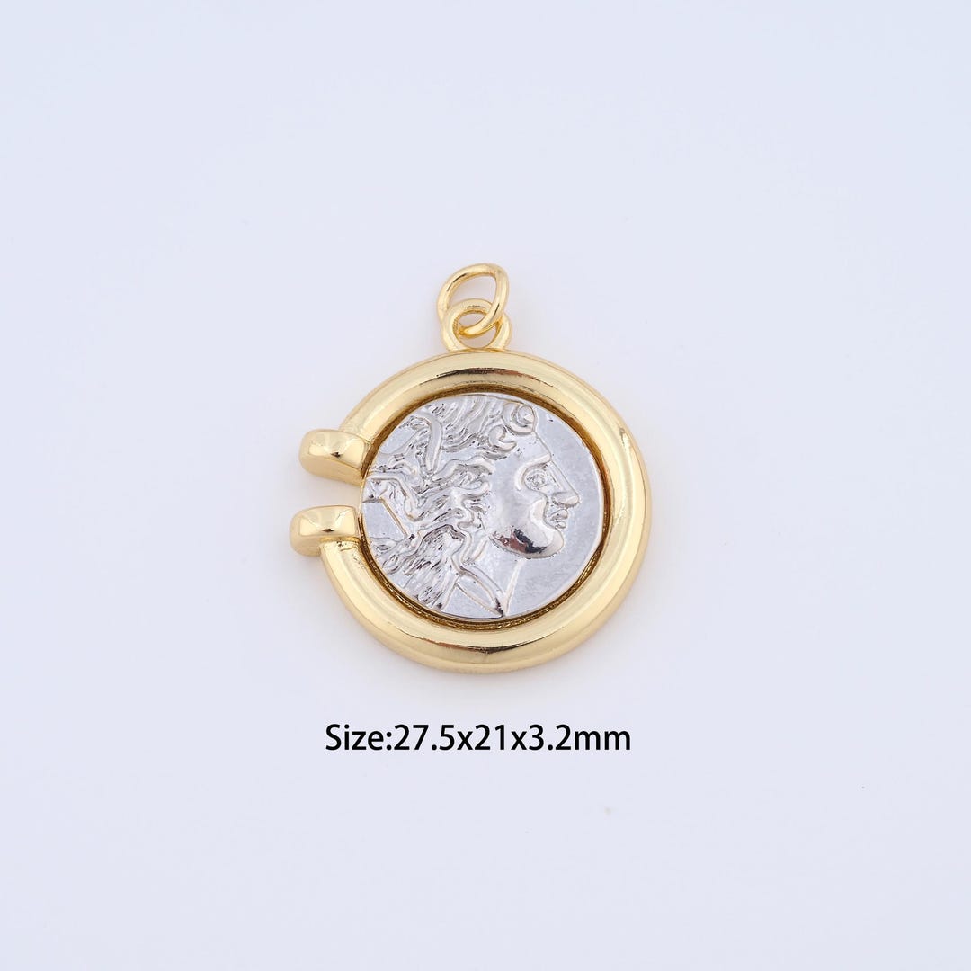 18K Gold Filled Character Charms,dainty Portrait Pendant for Bracelet ...