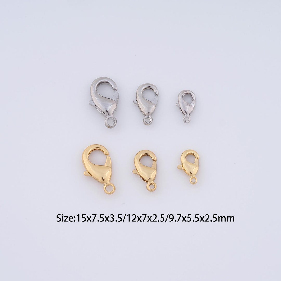5 Pcs 18K Gold Filled Lobster Clasp,dainty Claw Clasp for Bracelet ...