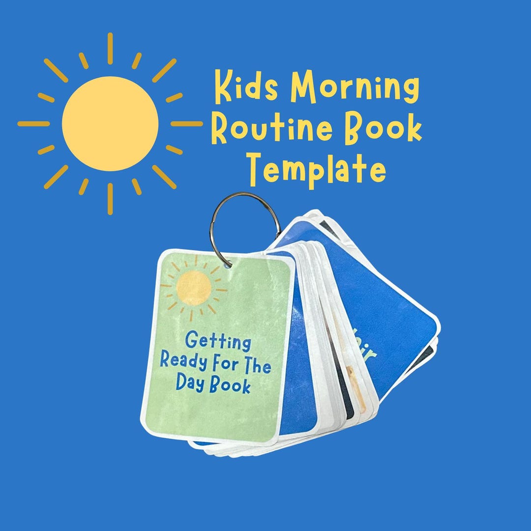 Kids Morning Routine Cards - Etsy