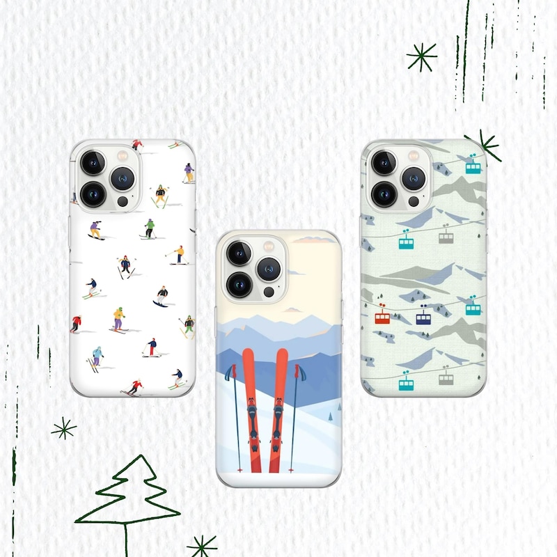 iPhone Skiing Phone Case - Etsy