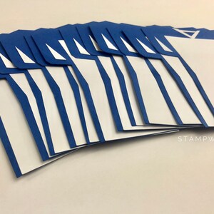 Football Jersey Cut-outs (set of 12) - Football - Favor Tag - Football ...