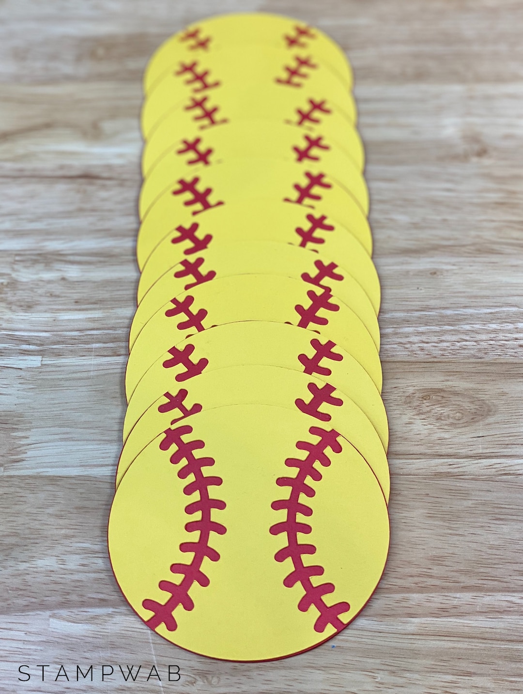 Softball Cut-outs (set of 12) - Softball Team - Softball Party Decor ...