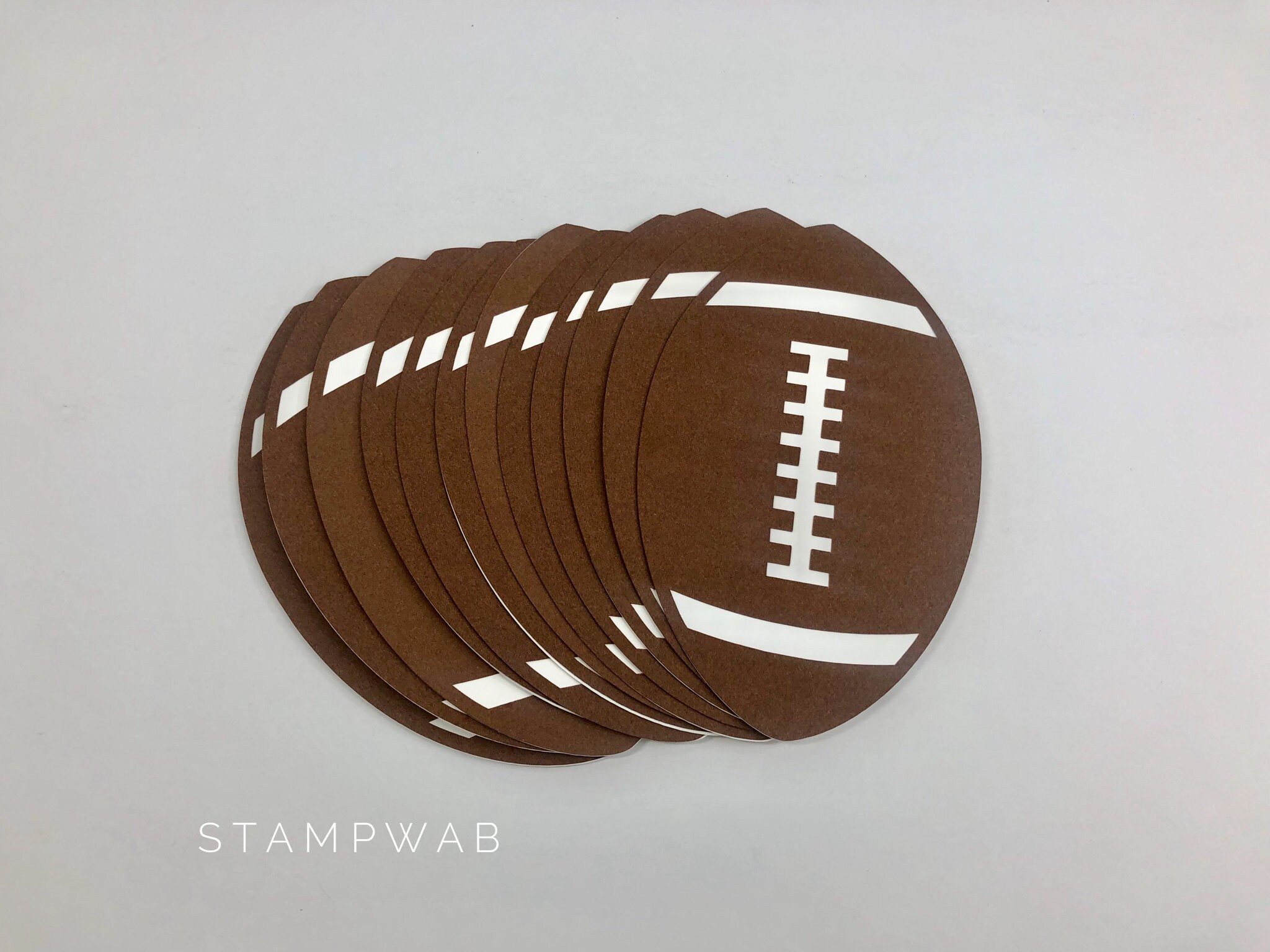 Football Cutouts set of 12 Football Party Decor Football - Etsy