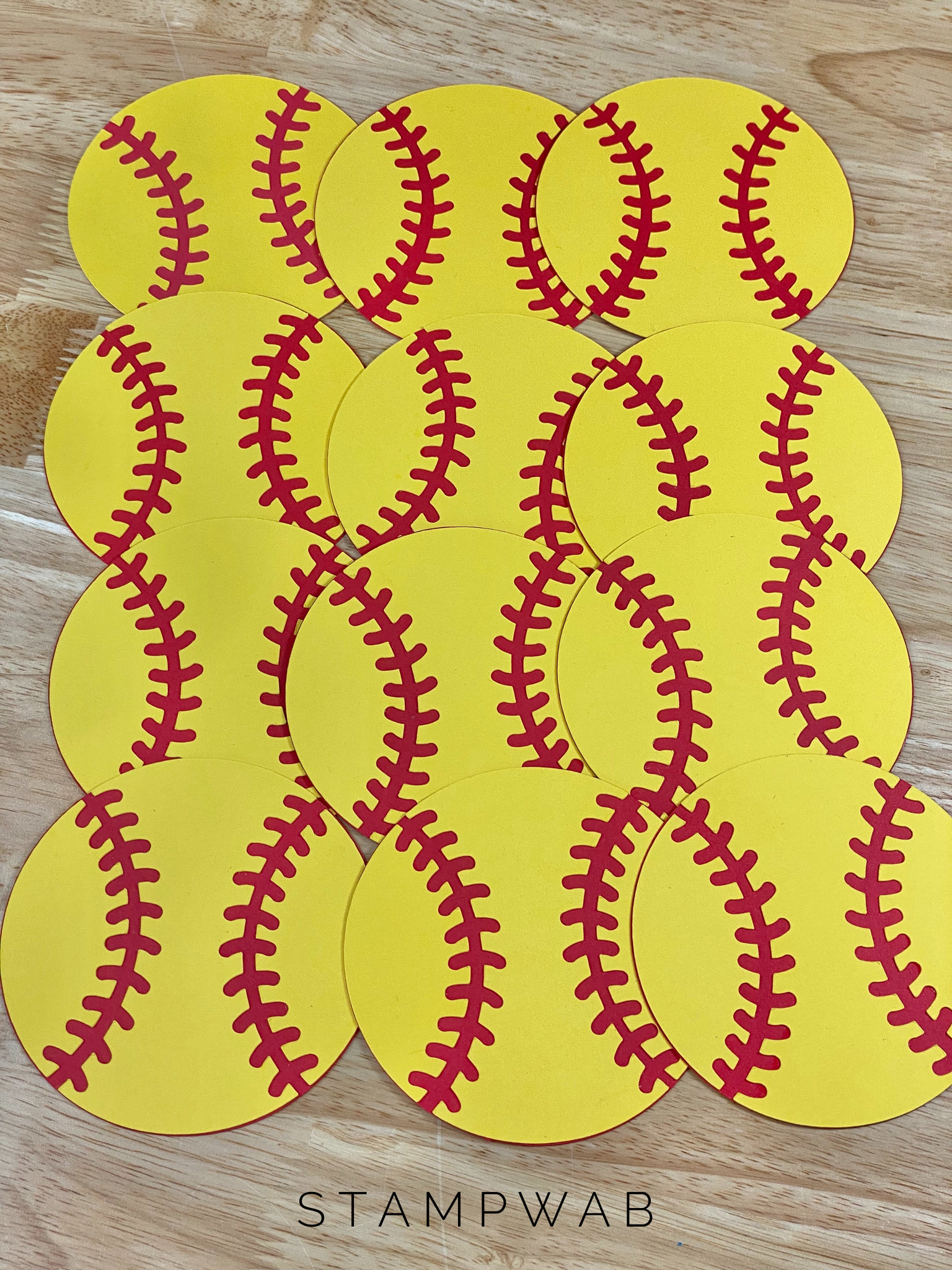 Softball Cut-outs set of 12 Softball Team Softball Party - Etsy
