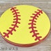 Softball Cut-outs set of 12 Softball Team Softball Party Decor Softball ...