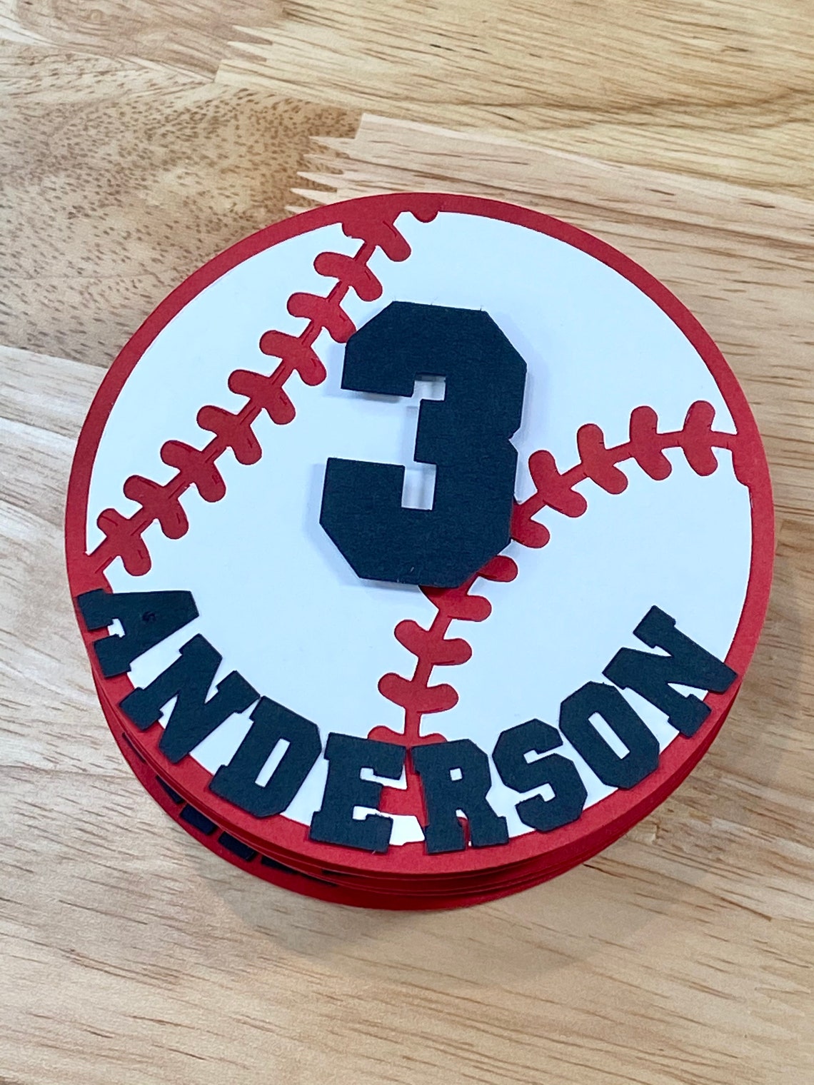 Baseball Cut-outs set of 12 Personalized Cutouts | Etsy