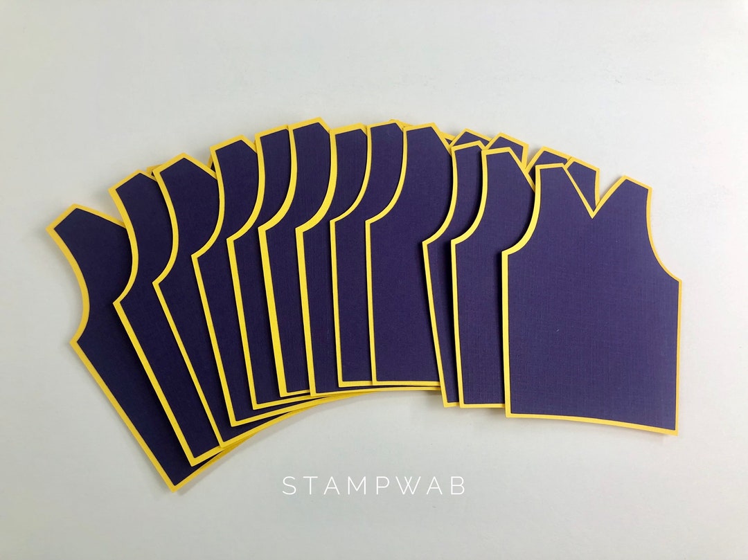 Basketball Jersey Cardstock Cutouts (set of 12) - Team Party Decor ...