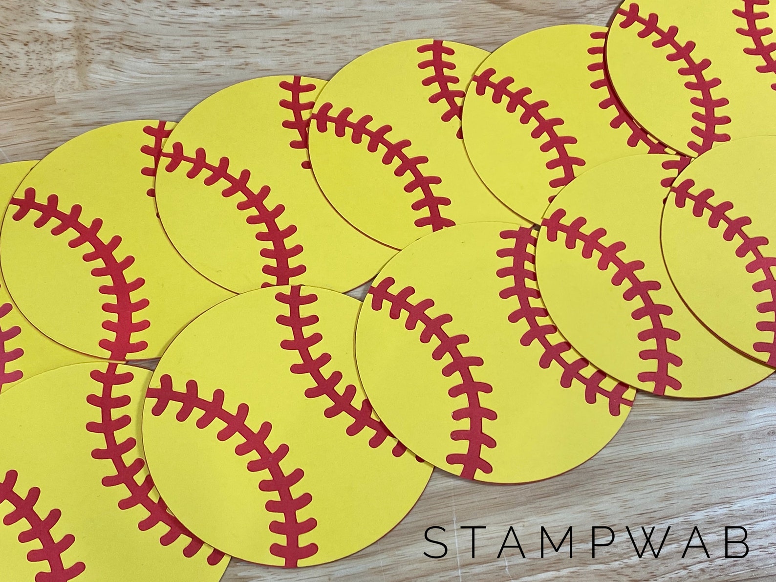 Softball Cut-outs set of 12 Softball Team Softball Party - Etsy
