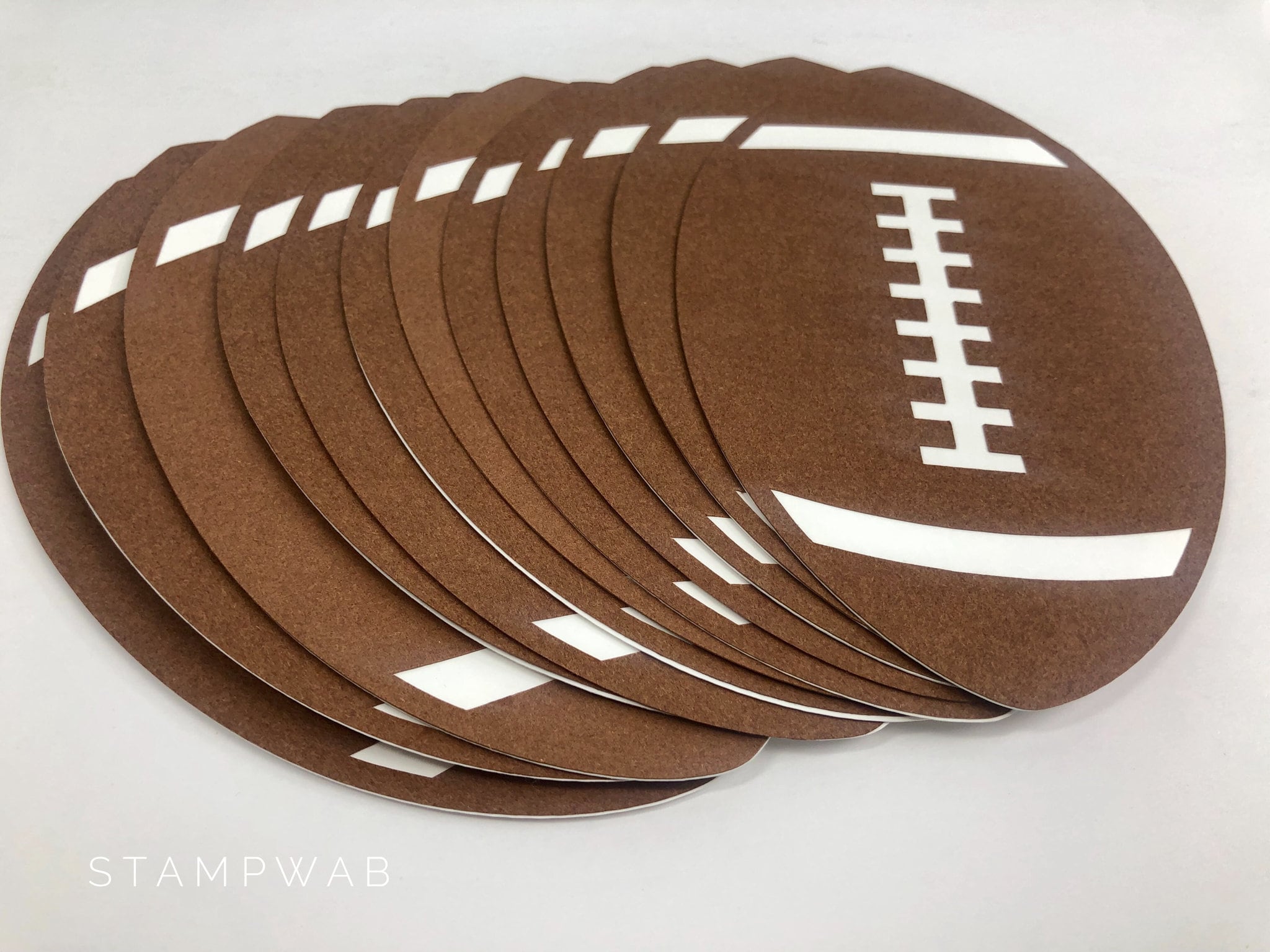 Football Cutouts set of 12 Football Party Decor Football - Etsy