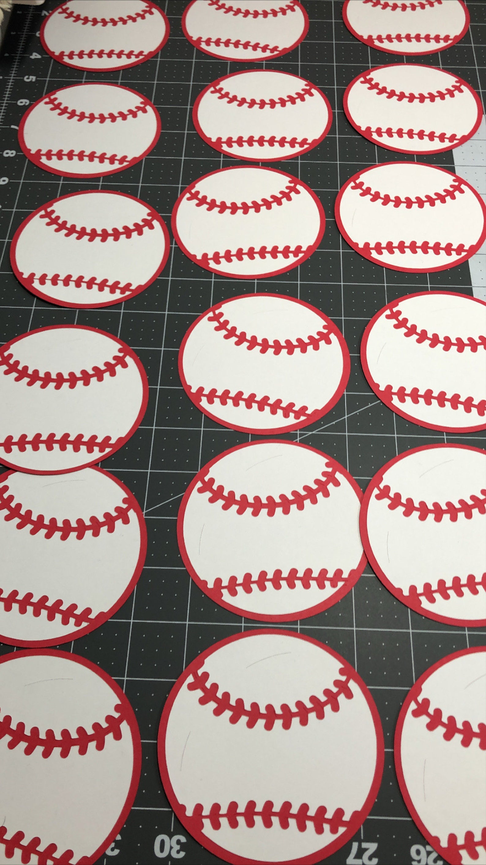 Baseball Cut-outs set of 12 Baseball Team Baseball Party - Etsy