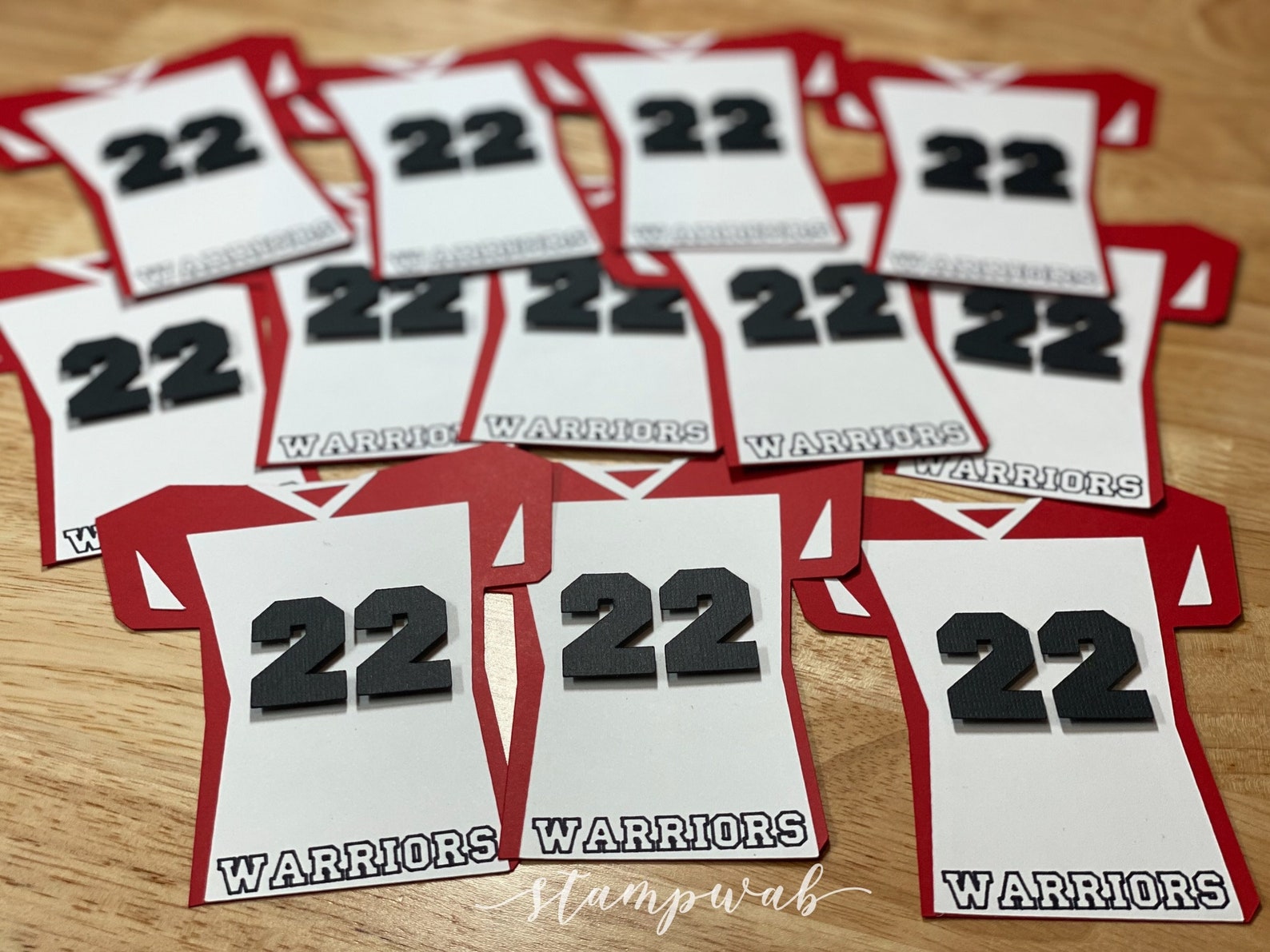 Football Jersey Cut-outs (set of 12) - Personalized Cutouts - Football ...