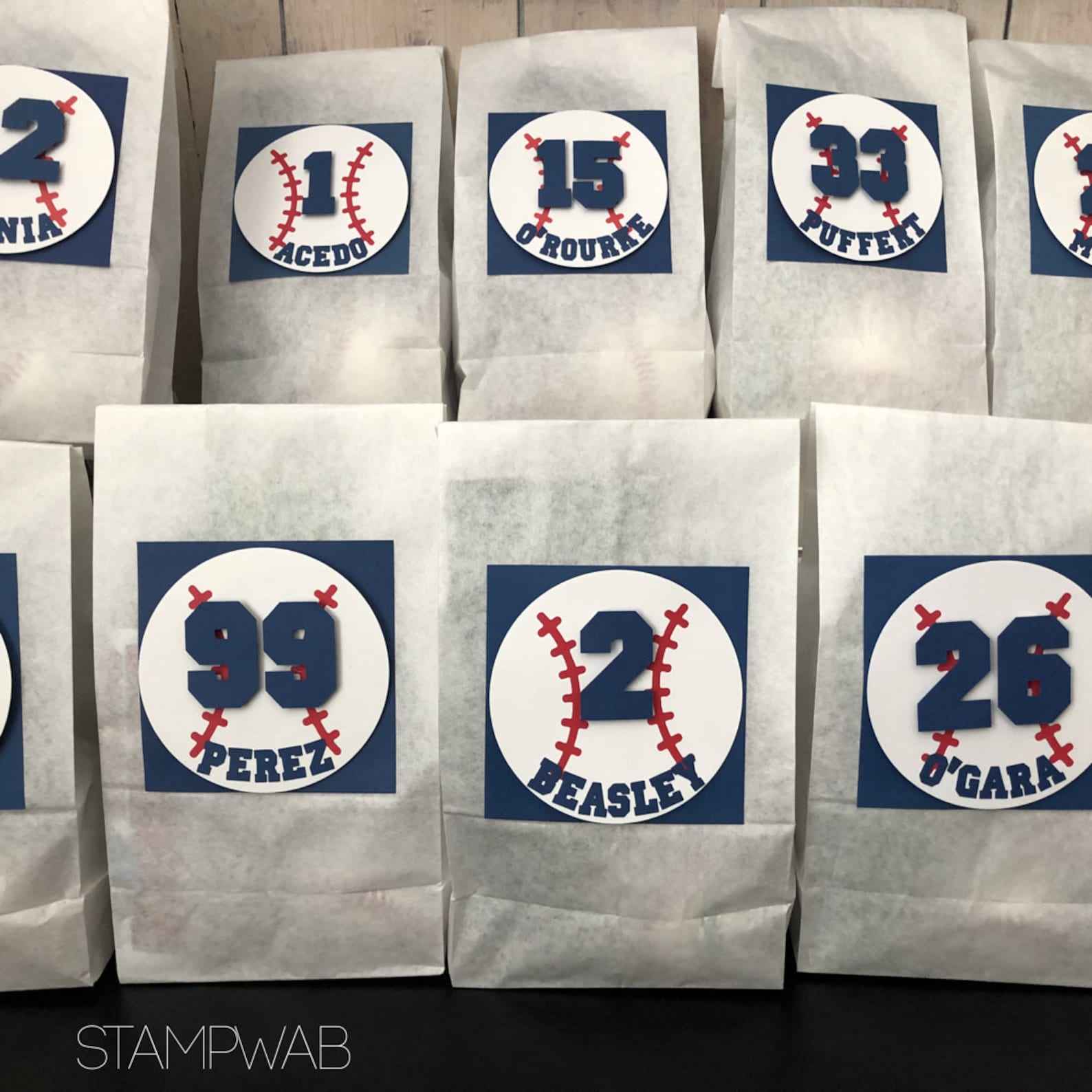 Baseball Cut-outs set of 12 Personalized Cutouts | Etsy