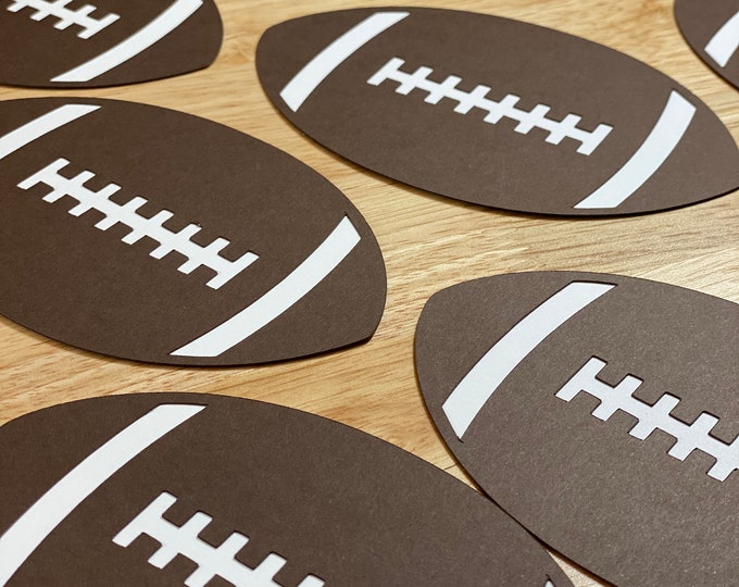 Football Cutouts (set of 12) - Football Party Decor - Football Team ...