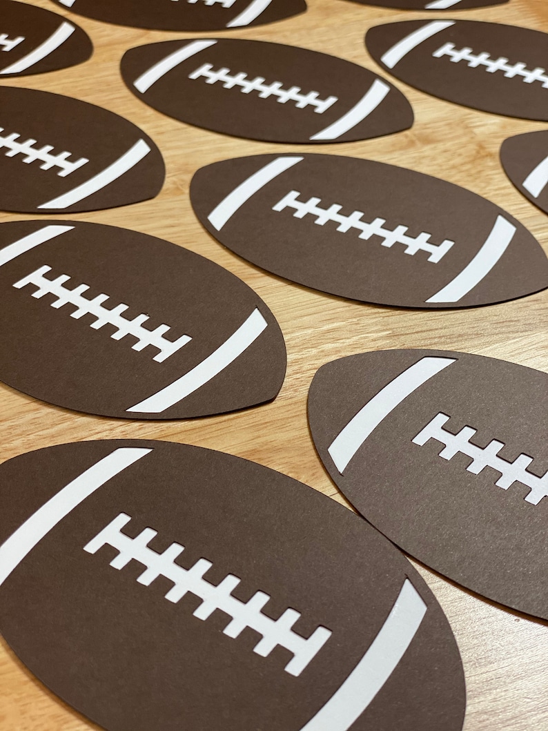 Football Cutouts (set of 12) - Football Party Decor - Football Team ...