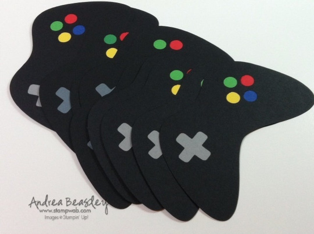 Video Game Controller Cardstock Cutouts - Gamer Party Decor (set of 12 ...