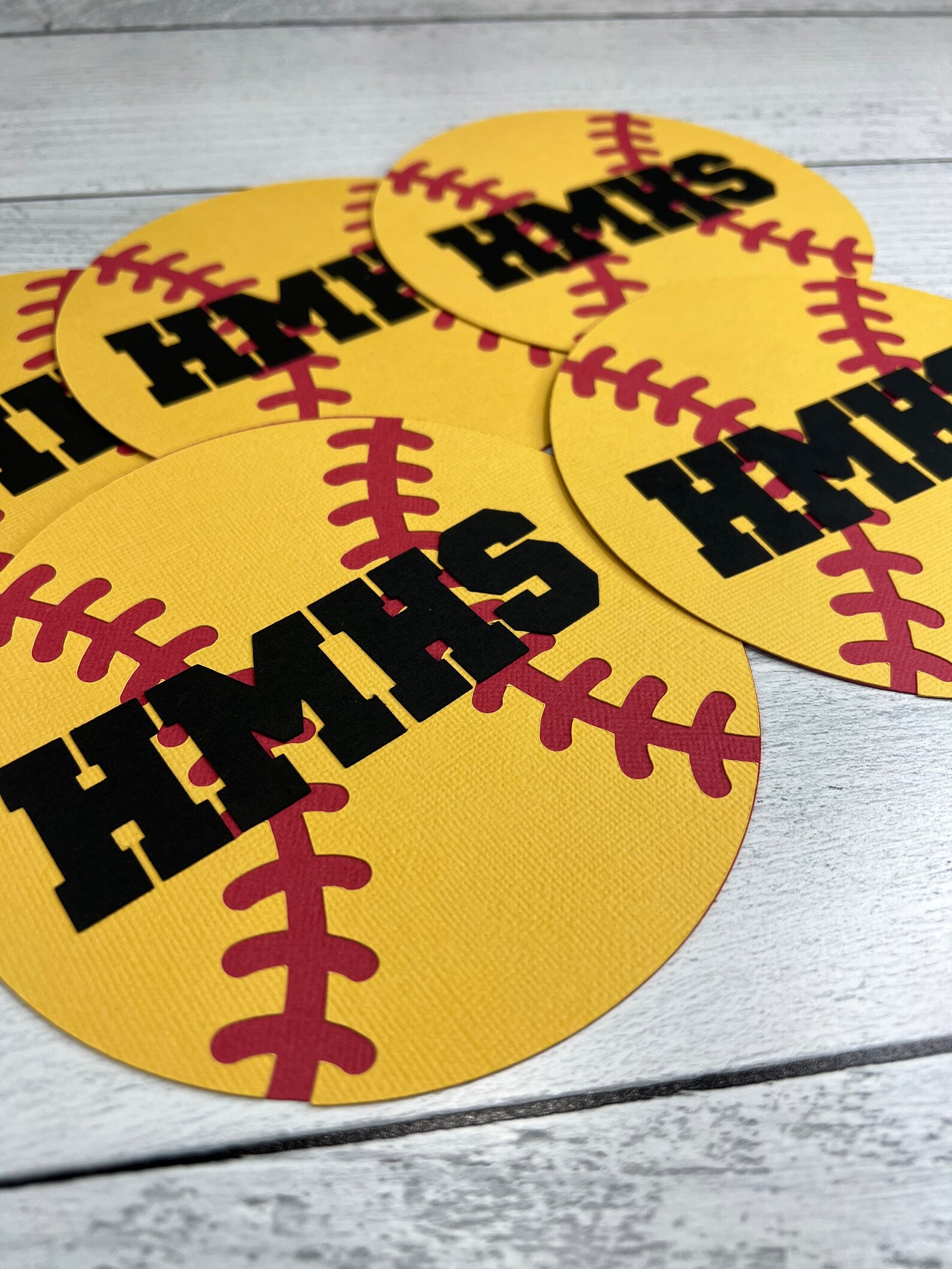 Softball Cut-outs Personalized Softball Cutouts Softball - Etsy