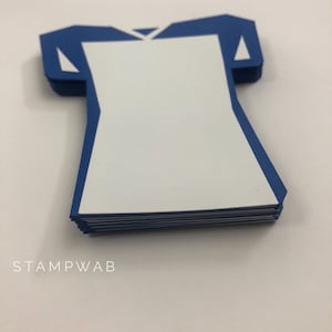 Football Jersey Cut-outs (set of 12) - Football - Favor Tag - Football ...
