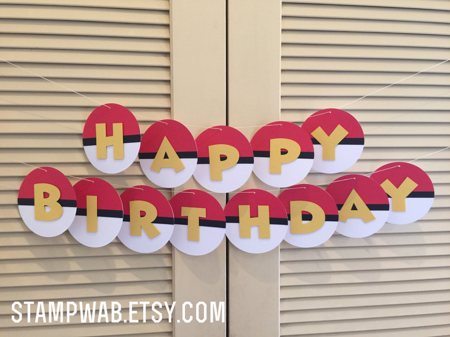 Pokemon birthday banner pokemon birthday birthday party | Etsy