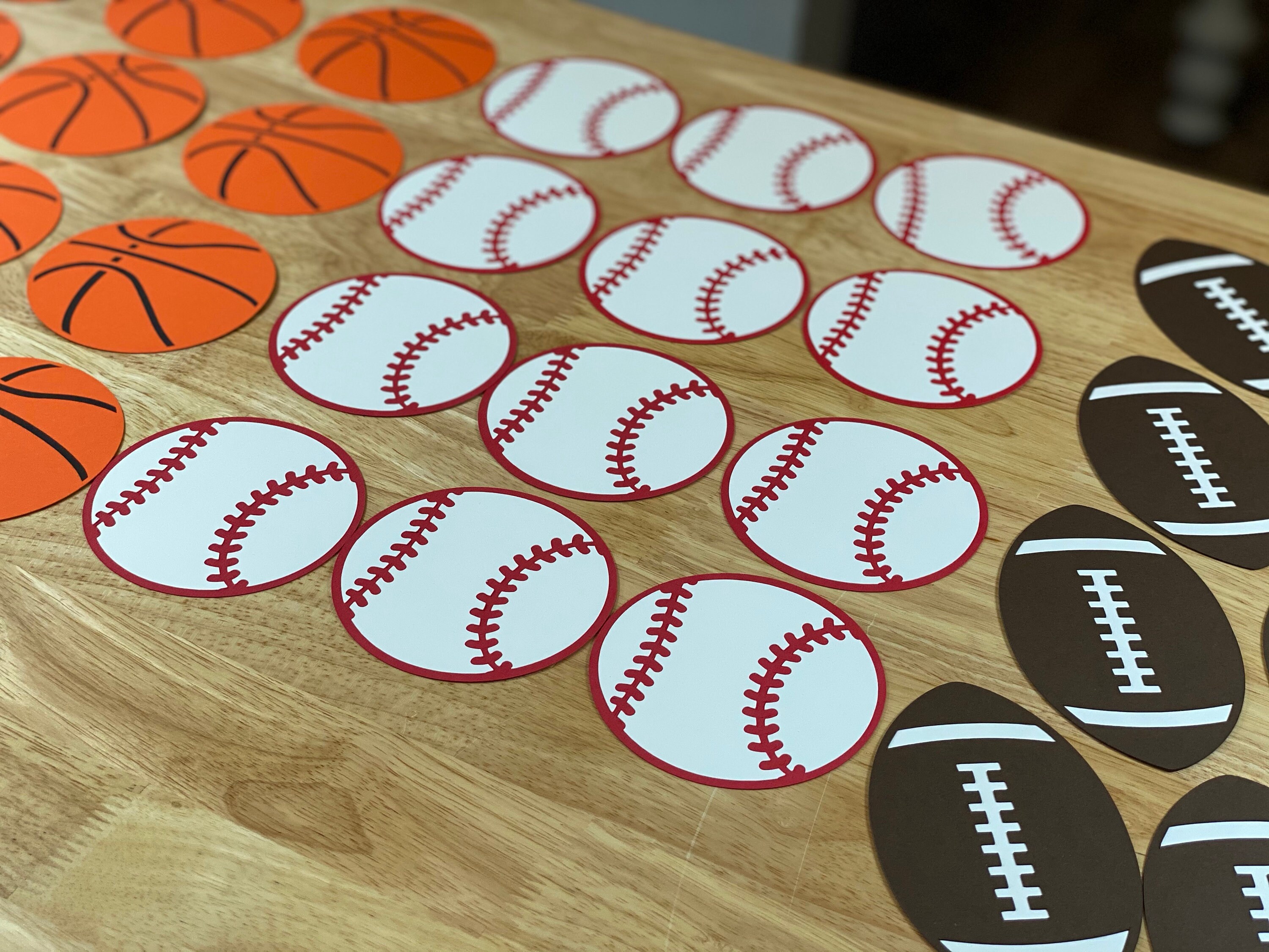 Baseball Cut-outs set of 12 Baseball Team Baseball Party - Etsy